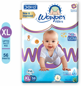 Wowper Fresh Baby Diaper Pants By DOMS | Size XL | 14-17 Kgs Baby | XL ...
