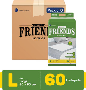 FRIENDS Classic Disposable Underpads ,Soft & Super Absorbency 60x90 cm ...
