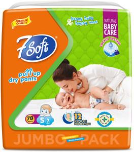 7 Soft 7Soft_Baby_Diaper_Pants_Double_Layer_Laeakage_Protection_High ...