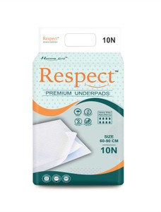 RESPECT Adult Premium Underpad (10 sheets, Size-60-90 cm ) Adult ...