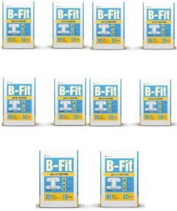B-FIT Highly Absorb Adult Diaper - Pack Of 10 Adult Diapers - M - Buy ...