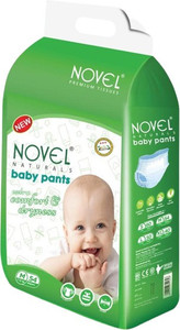 NOVEL BABIO Premium Baby Diaper Medium Size - Jumbo Pack of 54 Nos ...