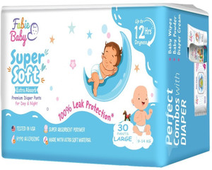 Fabie Baby SuperSoft Extra Absorb Premium Diaper Pants Large Size ...