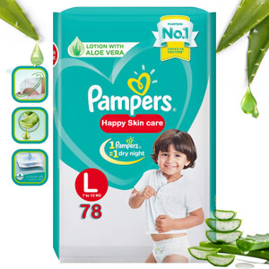 Pampers Happy Skin Pants, With Anti Rash Lotion - Value Pack - L - Buy ...