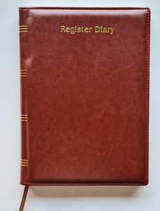 jitter jotter Register Diary A4 Brown-Gold 2023 Planner/Organizer A4 ...