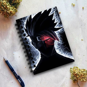 THEME VINTAGE Naruto Anime Kakashi Hatake Outline Designer Notebook A5 ...