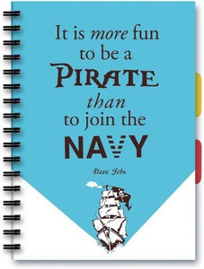 CyberNotes Steve Jobs Motivational Quote Notebook A5 Ruled A5 Notebook ...