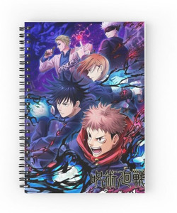 craft maniacs JUJUTSU KAISEN NOTEBOOKS A5 Notebook RULED 160 Pages ...