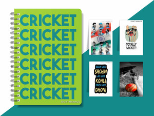 craft maniacs CRICKET 2024 NOTEBOOK COLLECTION A5 Notebook RULED 160 ...