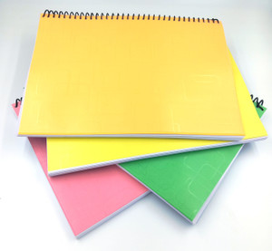 PerDay Spiral Notebook A4 Size Unruled White Plain Page Soft Cover ...