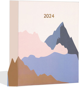 Happywagon 2024 Landscape Wiro Wrap Assorted Planner Ruled 176 Pages ...