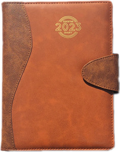 Popla Executive New Year Diary 2023 Leather Journal/Planner with ...