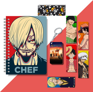 craft maniacs ONE PIECE DIARY & 6 FREEBIE BOOKMARKS & ONE KEYCHAIN A5 ...