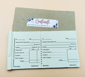 CRAFTWAFT Basic Money Receipt Book Perforated Regular Memo Pad Blank ...
