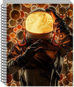 Redge Big A4 Spiral Unruled Notebook, 75 GSM Paper, Set of 1 (YELLOW ...