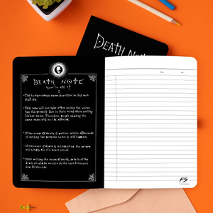 Flexible Solution Anime Death Note With Rules A5 Notebook Ruled 96 ...