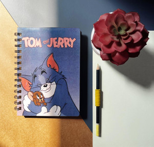 KRISHNA DIE WORKS Tom and Jerry Diary Wiro Binding NoteBook A5 Diary ...