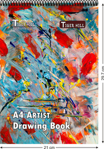 TigerHill SPIRAL ARTIST DRAWING BOOK (With Butter Paper & Certificate ...