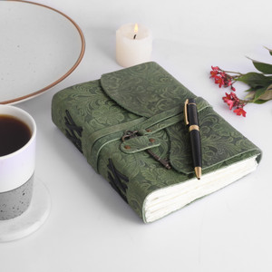 THE CRAFT MONK Antique Leather Diary A5 Diary Plain 200 Pages Price in ...