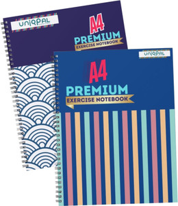 UNIQPAL NOTEBOOK SPIRAL A4 Note Book Unruled 200 Pages Price in India ...