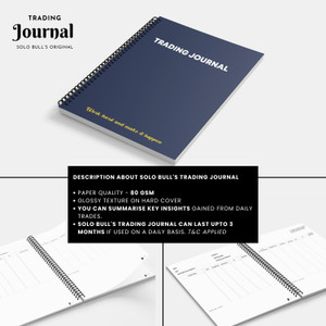 SOLO BULL SB originals Trading Journal A5 Journal Table 128 Pages Price ...