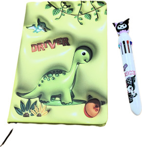 Paper Bear Dinosaur A5 Diary Designer 80 Pages Price in India - Buy ...