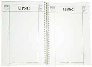 upsc NA A4 Note Book spiral upsc mains answer writing booklet 70gsm ...