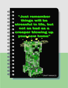craft maniacs MINECRAFT DIARY A5 Diary RULED 120 Pages Price in India ...
