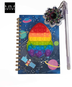 minnie mart Rocket Pop It Out Hard Cover Diary with FREE Fidget Spinner ...