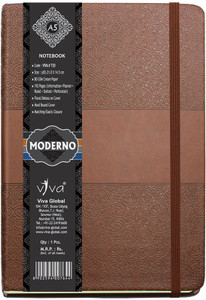 Viva Global MODERNO Journal Diary Planner 80 GSM A5 Note Book RULED 192 ...