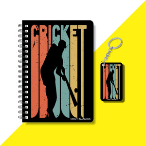 craft maniacs CRICKET 2024 NOTEBOOK COLLECTION A5 Diary RULED 160 Pages ...