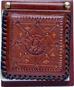 GEET LEATHER CRAFT Chit Pad With Hand Carved Detailing Pocket-size Memo ...