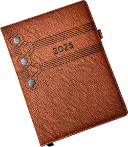 Excel PU Leather Finish Hard Bound 2025 Executive Diary Planner Sunday ...