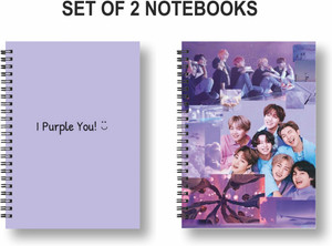 Papco BTS PACK OF 2 NOTEBOOKS A5 Diary Ruled 144 Pages Price in India ...