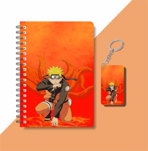 craft maniacs NARUTO DIARY & KEYCHAIN A5 Diary RULED 100 Pages Price in ...
