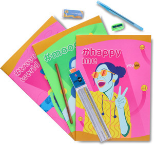 Youva Trendy Study Kit - Combo for Students| Assorted Products in a ...