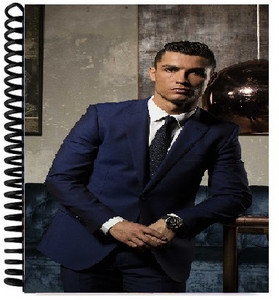 mind blowing RONALDO A4 SIZE UNRULLED TOP SPIRAL NOTEBOOK FOR NOTES ...