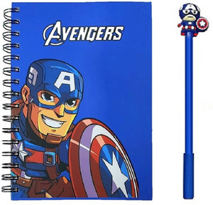 AuM Captain America Notebook/Diary with Pen Return/ Birthday Gift for ...