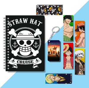 craft maniacs ONE PIECE DIARY & 6 FREEBIE BOOKMARKS & ONE KEYCHAIN A5 ...