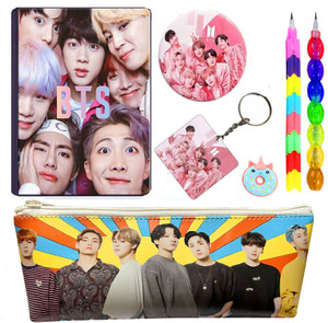 TITIRANGI BTS Stationery Gift Set for Kids BTS Army Team Pencil Pouch ...