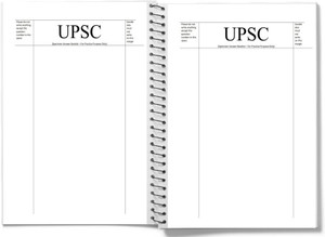 scruton UPSC A4 Notebook SPIRAL Mains Answer Writing Booklet 70gsm ...