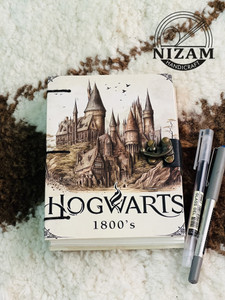 NIZAM HANDICRAFT Harry Potter Hogwarts Print special binding A5 Diary ...