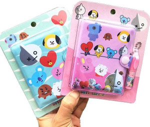 wingscreation BTS POCKET DIARY WITH PEN Mini Diary Rulled 100 Pages ...