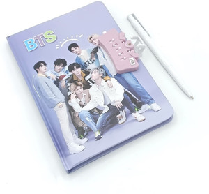 fixer BTS Diary with Password Lock A5 Notebook Ruled 180 Pages Price in ...