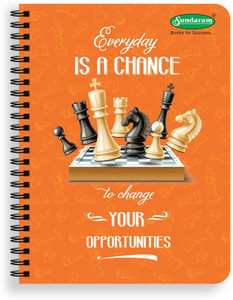 SUNDARAM Spiral Book A4 size A4 Notebook Ruled 172 Pages Price in India ...