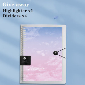 Lyla Detachable coil notebook spiral binder Cornell grid refill loose ...