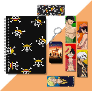 craft maniacs ONE PIECE DIARY & 6 FREEBIE BOOKMARKS & ONE KEYCHAIN A5 ...