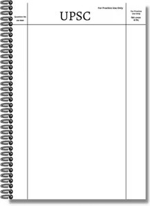 scruton UPSC A4 Notebook SPIRAL Mains Answer Writing Booklet 70gsm with ...
