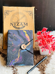 NIZAM HANDICRAFT Beautifully designed diary Notebook With Lock Clasp A5 ...