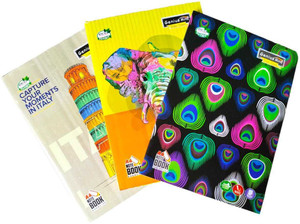 genius mind PREMIUM RANGE N.B A4 Notebook BOTH SIDE RULED 188 Pages ...